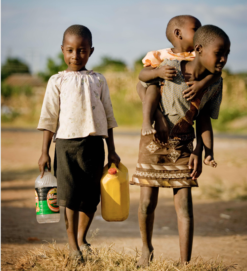 Poor African Children Water